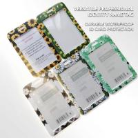 China Durable Lebei Hard ID Card Holder ABS Plastic UV Printing Access Card Cover Lanyard for Professional Identification for sale