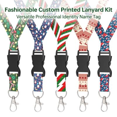 China Plastic Custom Printed Logo Abs ID Card Holder Lanyard Work Identity Badge Holder Festive Christmas Gifts Option for sale