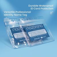 China Badge Holder Clear Soft Plastic PVC Waterproof Card Id Card Protector Sleeve Durable Design for sale