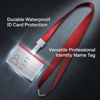 China 4 Inch Retractable Nylon Plastic Card Holder Lanyard Badge Cover Heavy Duty for sale