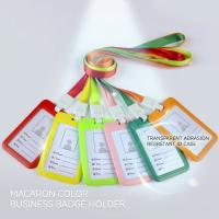 China Bulk ABS Silicone Badge Holder Lanyards With Id Holder Custom Logo for sale