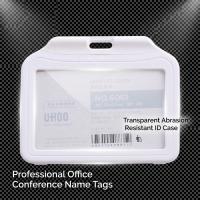 China Office Plastic ID Card Holder Lanyard Badge Uhoo 6061 Macaron Color Retractable for sale