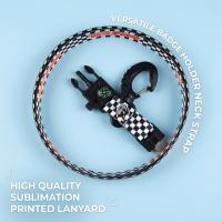 China 900mm Stretchy Polyester Lanyard String Keychain Card Holder For Work Id for sale