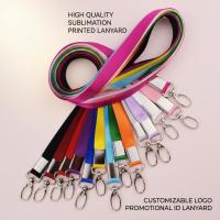 China Polyester Id Badge Neck Strap Credit Card Holder UV Printing Personalized Logo for sale