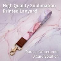China PU Leather Phone Case Lanyard Strap Custom Logo 20mmx85mm for sale