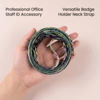 China Customized Easter Polyester Lanyard Strap String Keychain work Card Holder Badge for sale