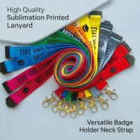 China Silkscreen Printing Lanyard String Retractable Work Badge Holder Lanyard OEM for sale