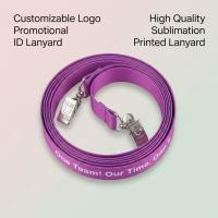 China Double End Pass Holder Lanyard string Clip Sublimation 20mm Thick for sale