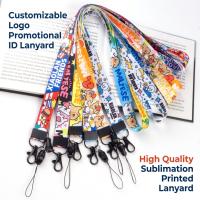 China Customized Plastic Lanyard String Badge Clip Sublimation Printed 25mm Thick for sale