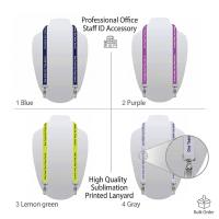 China Double End Pass Holder Lanyard string Clip Sublimation 20mm Thick for sale
