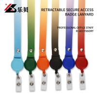 China Polyester Lanyard Retractable Badge Holder Plastic Braided Lanyard Custom for sale