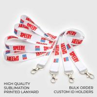 China Contemporary Credit Card Lanyard Badge Holder Keychain Custom Logo 20mm Thick for sale