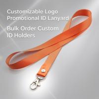 China Sublimation Polyester Employee Id Credential Holder Lanyard Keychain Lobster Hook Offset Printing for sale