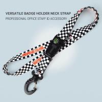 China 900mm Stretchy Polyester Lanyard String Keychain Card Holder For Work Id for sale