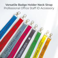 China Silkscreen Printing Lanyard String Retractable Work Badge Holder Lanyard OEM for sale