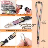 China Waterproof Bulk Gold Silver Glitter Lanyard String ID Badge Credential Holder for sale