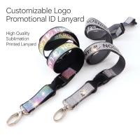 China Waterproof Bulk Gold Silver Glitter Lanyard String ID Badge Credential Holder for sale