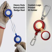 China OEM Thermal Transfer Printing Retractable Badge Reels Id Card Keychain Accessories for sale