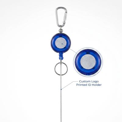 China OEM Thermal Transfer Printing Retractable Badge Reels Id Card Keychain Accessories for sale