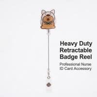 China Metal ABS Cartoon Clip On Retractable Badge Reels Holder Custom Print for sale