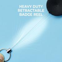 China Zinc Alloy Embossing Retractable Badge Reels Clip Electronic Gadgets for sale