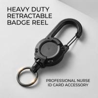 China Bulk Clear Translucent Retractable Badge Reels Outdoor Buckle Holder for sale