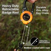China Stainless Steel Mountain Compass Keychain Bulk Retractable Heavy Duty Personalized for sale