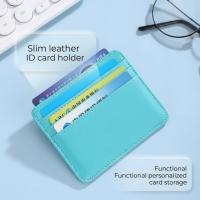 China Leather Slim Men Pocket ID Card Wallet pouch Personalized for sale