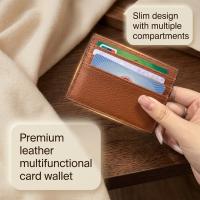 China Mens Rfid Blocking Id Card Holder Wallet With Compartments OEM for sale