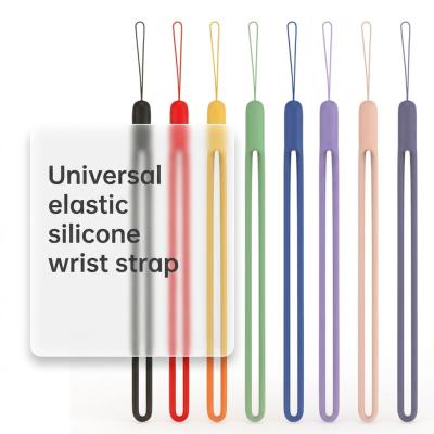 China Short Elastic Cell Phone Wrist Lanyard Strap Silicone Usb Selfie Stick OEM for sale