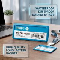 China Eco Friendly Staff Identity Reusable Name Badges Waterproof Dustproof 765x325mm for sale