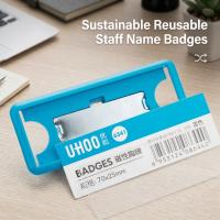 China Eco Friendly Staff Identity Reusable Name Badges Waterproof Dustproof 765x325mm for sale