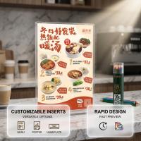 China Recyclable Desktop UHOO Card Holder Stand Waterproof Display T Shaped for sale