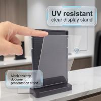 China PS PVC A5 A4 Card Display Holder Stand Sign Holder Ultraviolet Proof Recyclable for sale