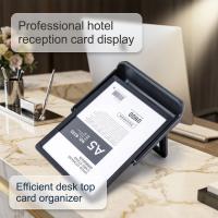 China UV Proof A4 Business Card Holder Stand PS PVC Material For Hotel Reception for sale