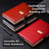 China Alumni Relations A5 Moterm Planner Notebook PU Cover And Pen Gift Set Offset Printing for sale