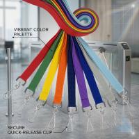 China Retractable Nylon ID Card Lanyard Key Holder Sublimation Blank Practical For Teacher Student Tradeshow for sale