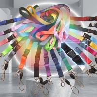 China Polyester Silicone Phone Lanyard Necklace Holder Strap Color Printing For Wedding Promotional for sale
