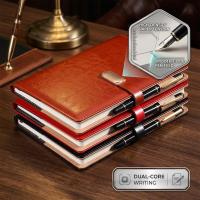 China Custom A5 Pocket Notebook And Pen Compact Monthly Planner Journal CMYK Printed for sale