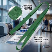 China Retractable Nylon ID Card Lanyard Key Holder Sublimation Blank Practical For Teacher Student Tradeshow for sale