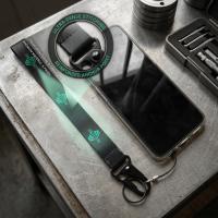 China Mobile Phone Metal Wrist Lanyard Keychain Holder Sublimation Polyester Strap for sale