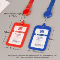 China UHOO Silicone Work Name Tag Holder with Retractable Reel & Lanyard for sale