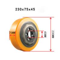China Stacker forward stacker rubber drive wheel bearing wheel rolling wheel power wheel for sale