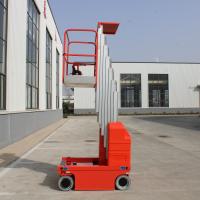 China Self-Propelled Double Mast Aluminum Alloy Aerial Working Platform Manned Lifting Platform for sale