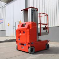 China Self-Propelled Double Mast Aluminum Alloy Aerial Working Platform Manned Lifting Platform for sale
