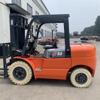 China Air Inflation Tire 5Ton Diesel Powered Forklift With  CE ISO Certification  Forklift Truck for sale