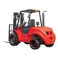 China Wide Tracks 3.0 Ton 4 four Drive Rough Terrain Diesel Forklift 4WD for sale