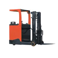 China Durable Electric Stand Up Reach Stacker Multiple Lifting Limit Protection Electric Stacker for sale