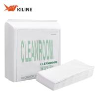 China Cleanroom Non Woven Industrial Cleaning Wipes White 50gsm For Minimal Linting for sale