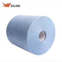 China Car Cleaning Lint Free Oil Absorbention 100% PP Blue Color Industrial Cleaning Cloth for sale